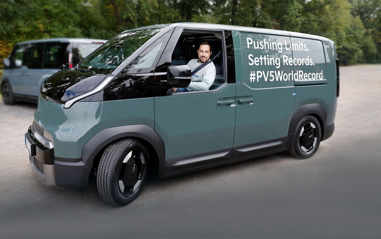 Фургон Kia PV5 потрапив в Книгу рекордів Гіннеса: фото, відео, локація - Auto24